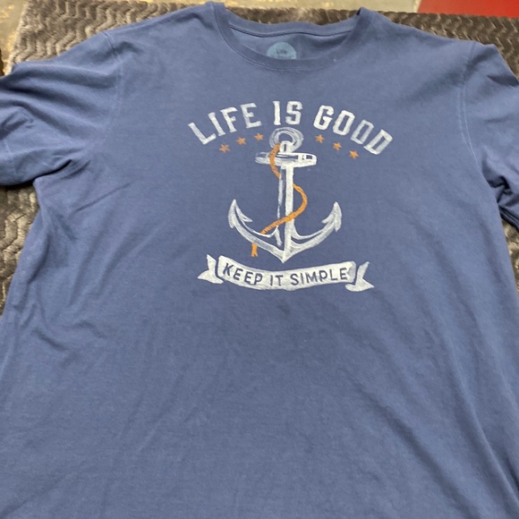 Life Is Good | Shirts | Life Is Good Graphic Logo Tshirt Size Large ...